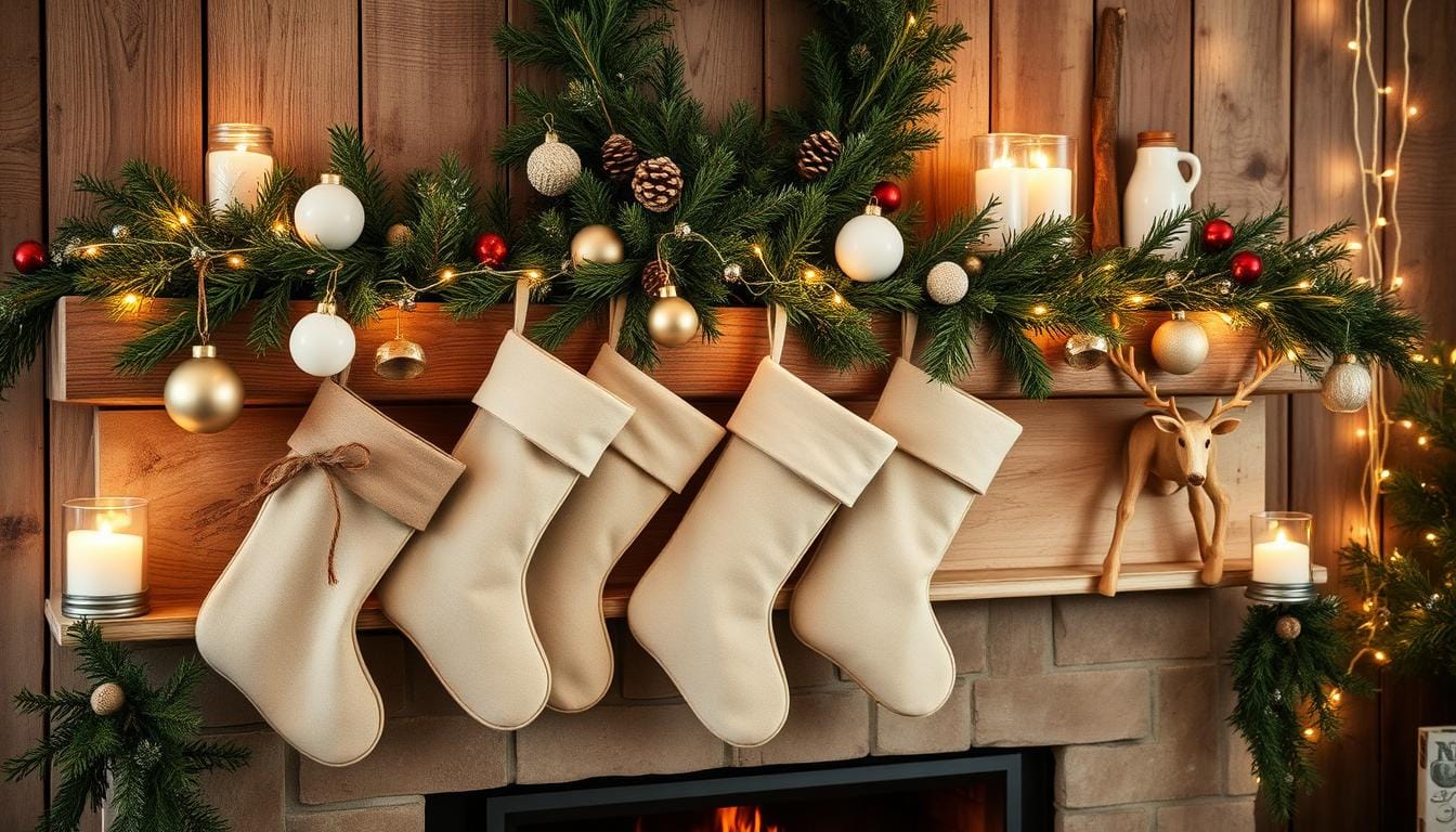 25 Cozy Rustic Christmas Mantel Decor Ideas & Inspiration