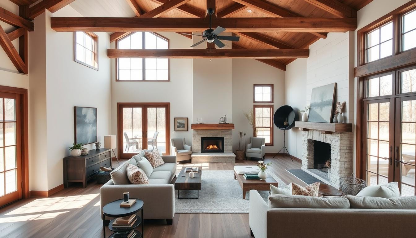 Modern Farmhouse Interior: Rustic Meets Contemporary Style