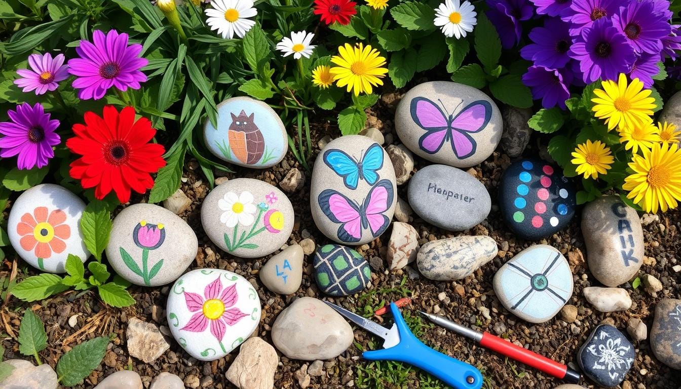 Brighten Up Your Outdoor Oasis: 18 Inspiring Garden Rock Painting ideas ...