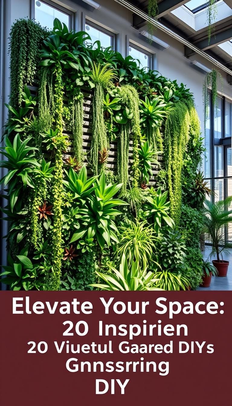 Elevate Your Space: 20 Inspiring Vertical Garden DIYs