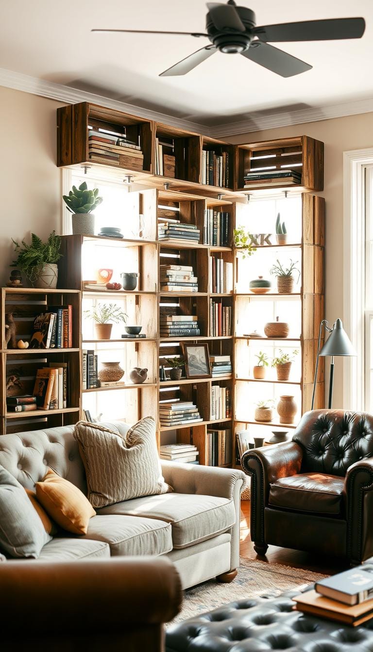 29 Wooden Crate Ideas for Home Decor: Rustic Storage & Displays