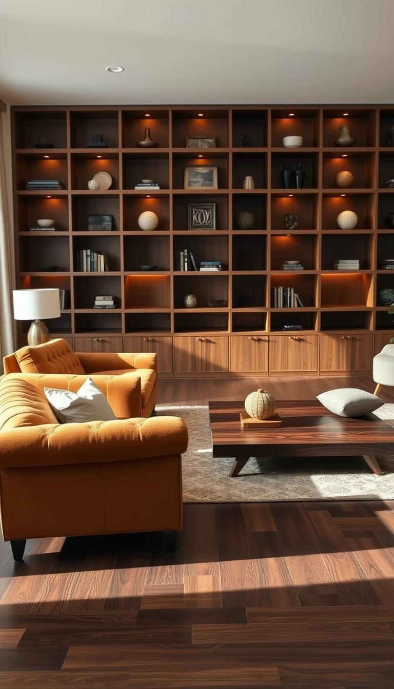 10 Cozy Living Room Ideas with Dark Wood Floors