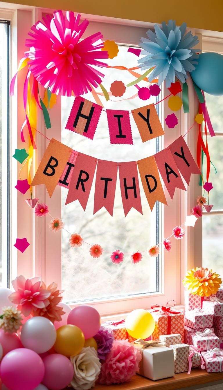 22 Birthday Decor Ideas at Home: DIY Balloons & Photo Backdrops