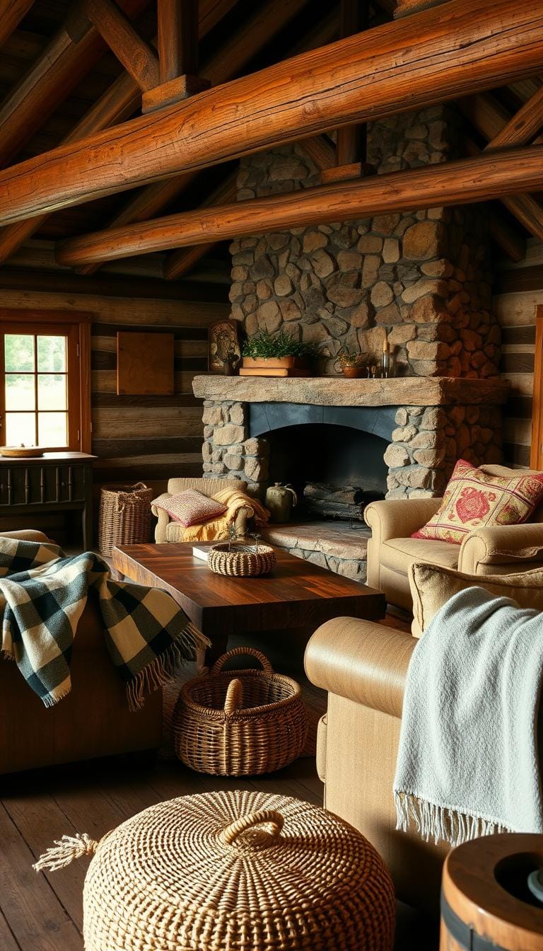 31 Rustic Home Decor Ideas: Natural Materials & Cozy Cabin Vibes