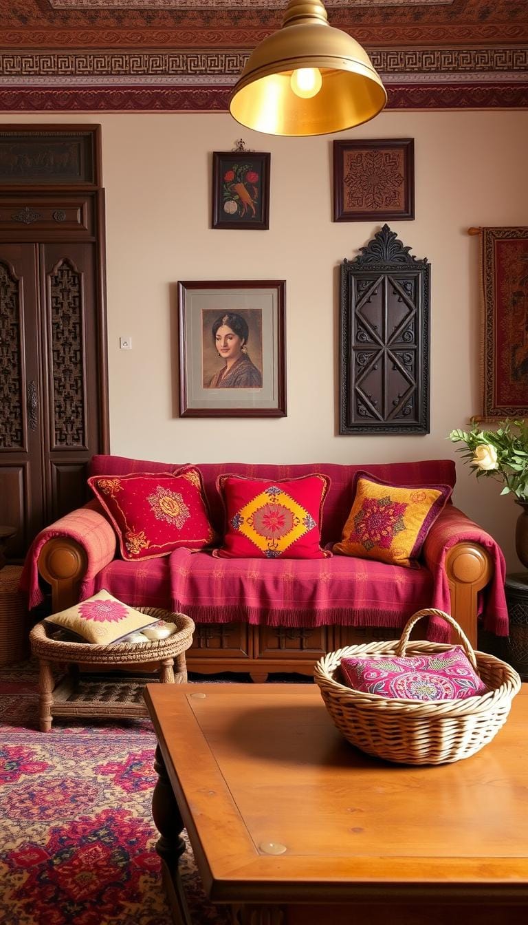 44 Indian Home Decor Ideas: Vibrant Colors & Traditional Mixes