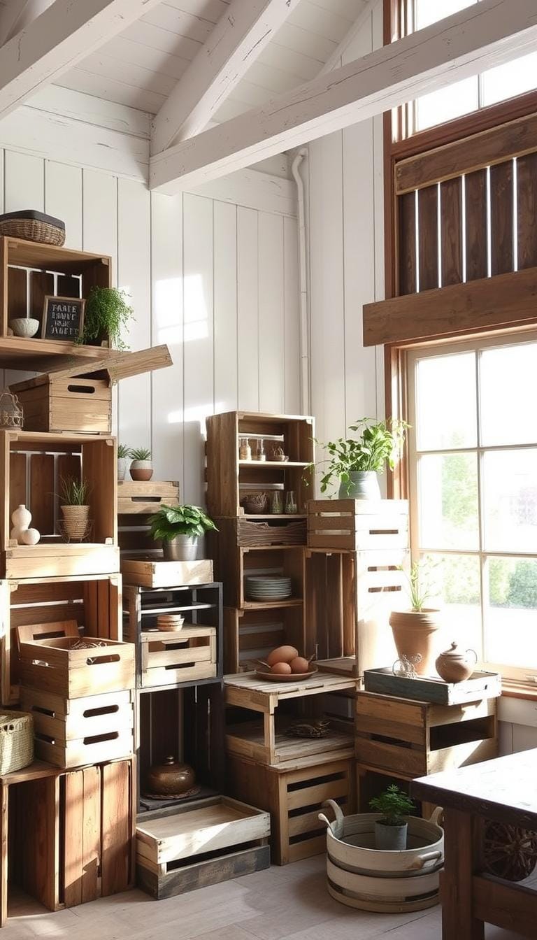 29 Wooden Crate Ideas for Home Decor: Rustic Storage & Displays