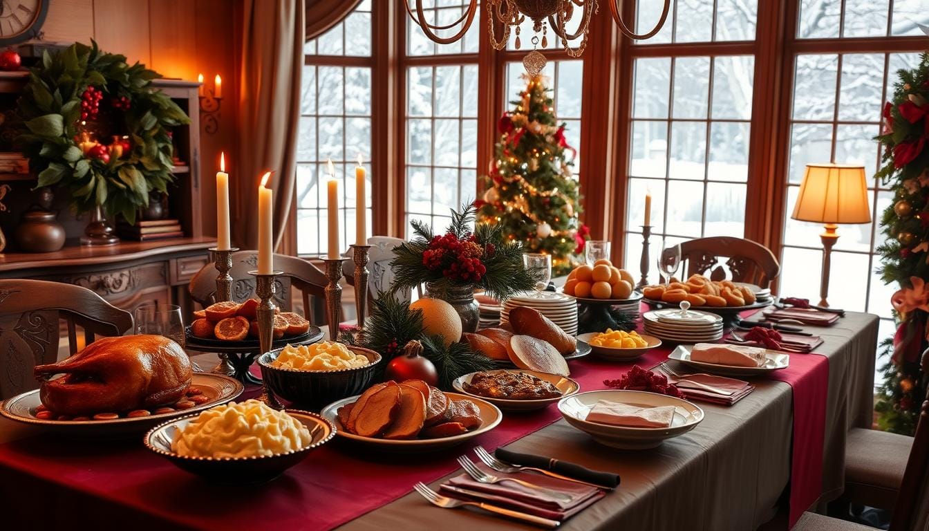 12 Festive Christmas Decor Ideas for Your Buffet Table